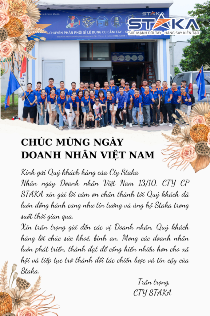 Staka kỷ niệm 20 năm Ngày Doanh nhân Việt Nam (13.10.2004 - 13.10.2024 ...