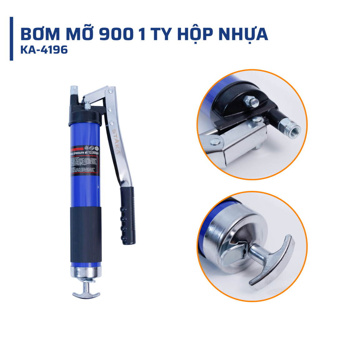 Bơm mỡ 900 1 ty hộp nhựa STAKAMAX (1C/H,10C/T) (KB-005B) -N3 - STAKA ...